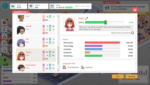 [혼합/한글무설치/스팀버젼]기업을만들어보자! 스타트업 패닉 Startup Panic_RS.Ter 온디스크